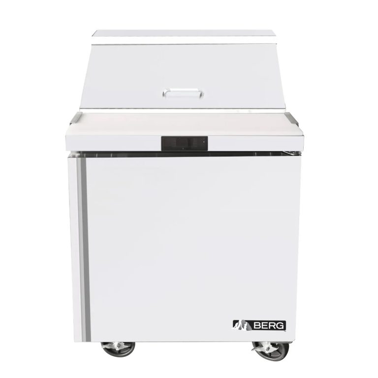 Berg 18 Pan 2-Door Mega-Top Sandwich Prep Table 48-1/4”W - Berg