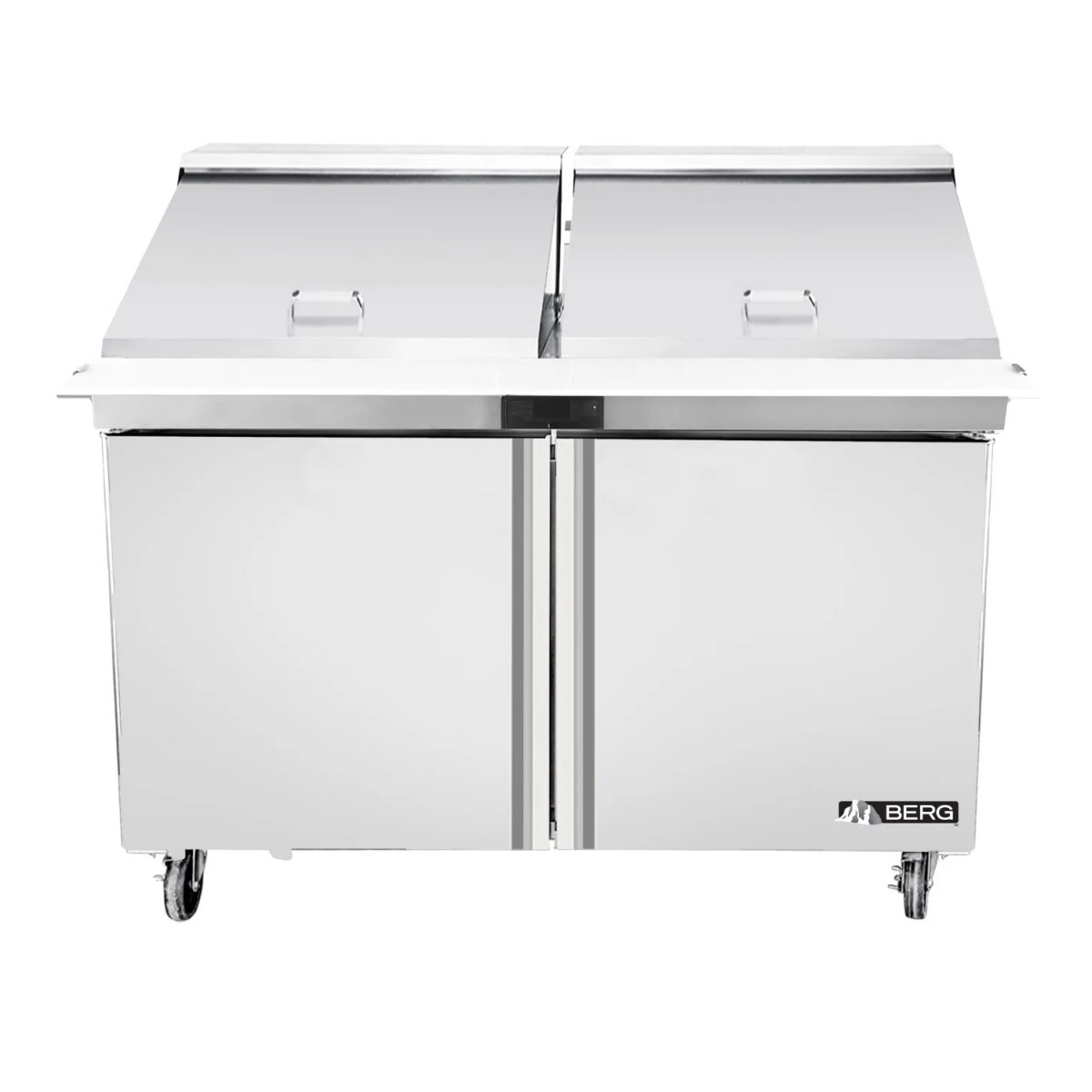Berg 24 Pan 2-Door Mega-Top Sandwich Prep Table 60-1/4”W - Berg